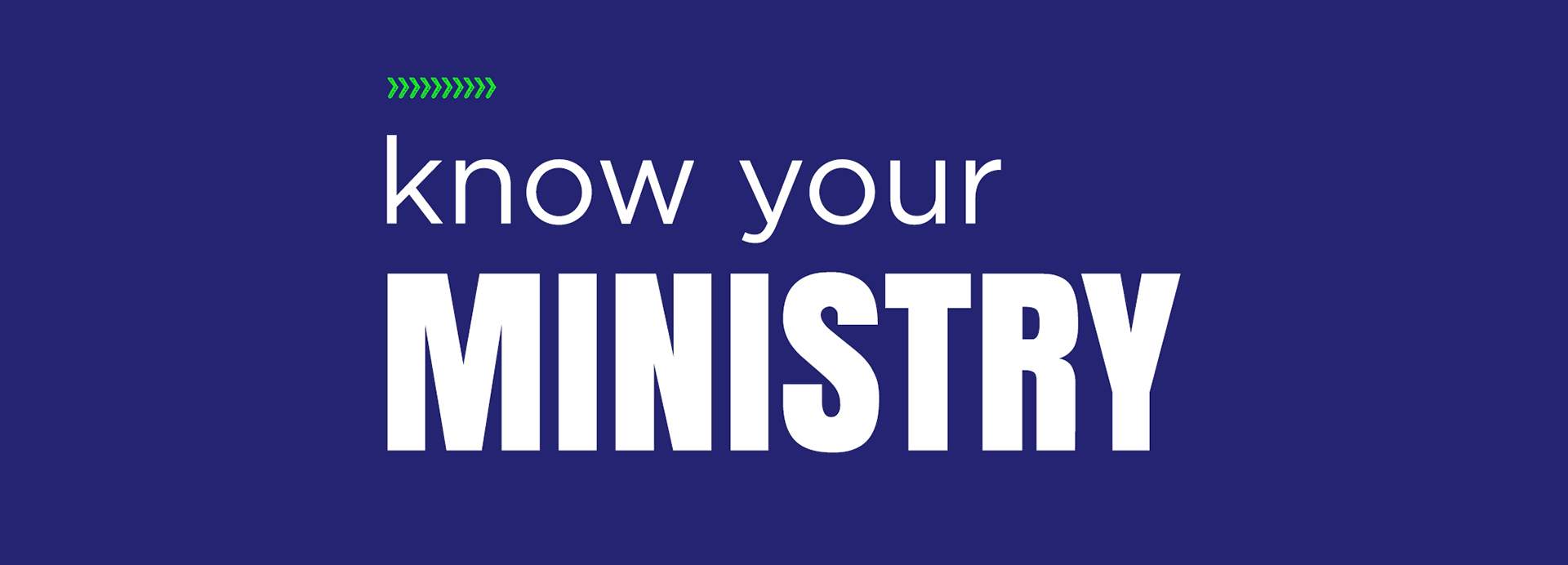 Know Your Ministry | Church on the Rock